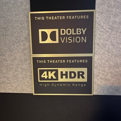 Dolby Vision Atmos Home Movie Theater Sign - Etsy