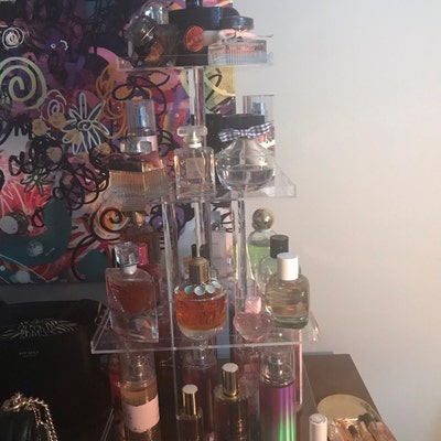 Perfume Storage Organizer, Acrylic Makeup Organizer, 3 Tier Perfume ...