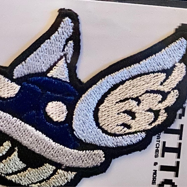 Blue Shell - Mario Kart - Iron on Patch - Shiny Metallic Embroidered ...