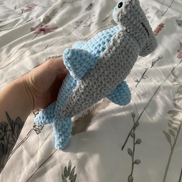 PATTERN: Plush Hector the Hammerhead Shark Pattern Amigurumi Hammerhead ...