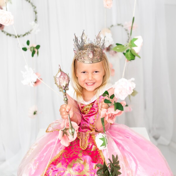Pink Princess Crown & Scepter PNG Bundle, Digital Crafts Designs ...