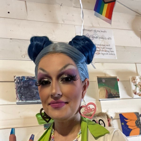 Faith, Blossom Swirl Updo Lace Front Wig, Synthetic Custom Wig, Styled ...