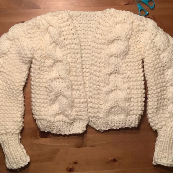 Easy Knit Pattern | Chunky Sweater Alaska Dream Knitting Pattern by ...