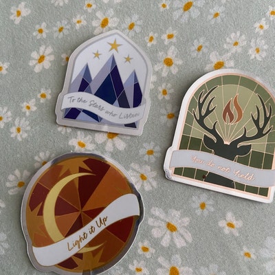 SJM Universe Quotes Metallic Stickers Acotar, Throne of Glass, and ...