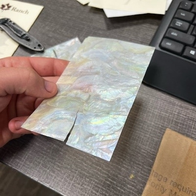 Genuine Mother of Pearl Shell Veneer Inlay Overlay Luthier Scrapbooking ...