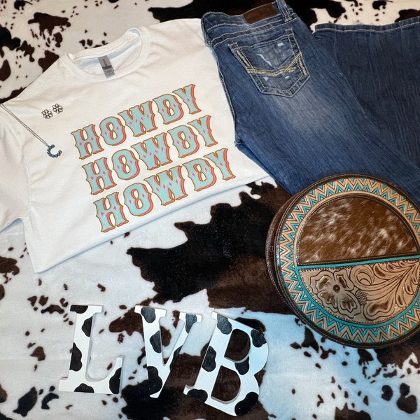 Western DTF Howdy Howdy Howdy DTF TRANSFER 1887 - Etsy