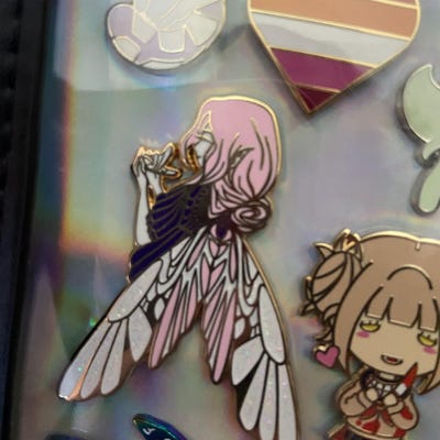 Gold Ocean of Sky Floating Islands Hard Enamel Mini Pin Set Night ...