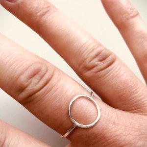 Karma Circle Ring in Sterling Silver - Etsy UK