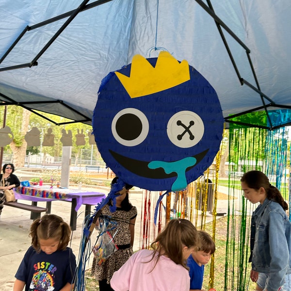 Blue Rainbow Friends Head Pinata - Etsy