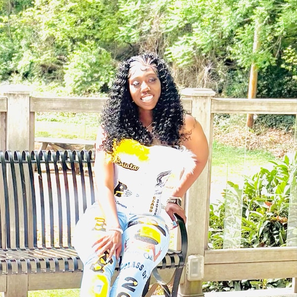 Custom Birthday/graduation Corset and Jeans Set. - Etsy