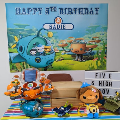 Octonauts Backdrop, Octonauts Birthday Backdrop, Octonauts Decor ...