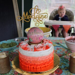 Custom Name Cake Topper Personalized Birthday Cake Topper Gold Glitter ...