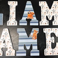 Winnie the Pooh Nursery Letters Custom Wooden Letters Forever - Etsy