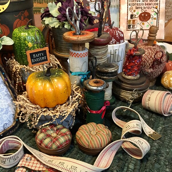 One Handmade Primitive Pin Keep / Pincushion / Pin Cushion in Rustic ...