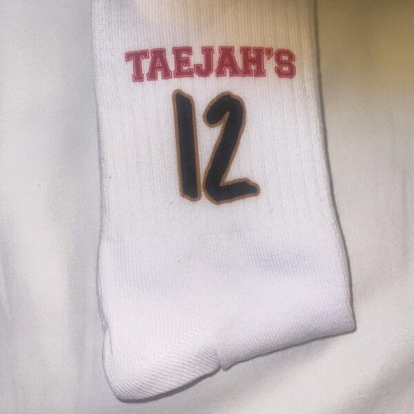 Custom Printed Socks for Sports Teams, Personalized Socks With Player ...