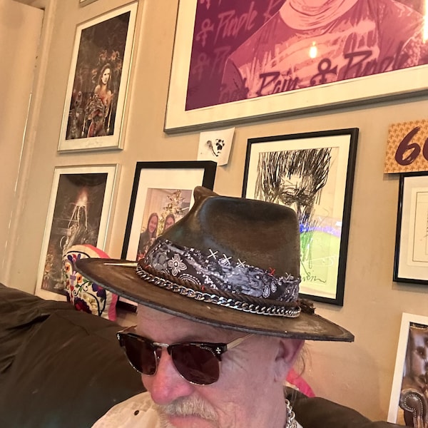 Vintage Rare Custom Open Crown Hat,high Bowler Western Cowboy ...