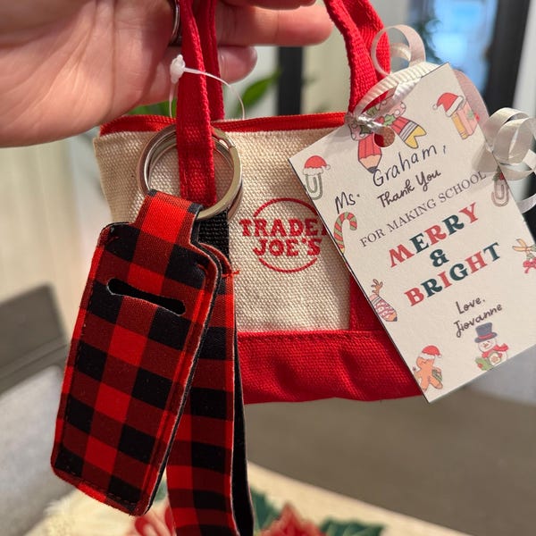 Editable Christmas Teacher Gift Tag Template, Printable Thank You, Kids ...