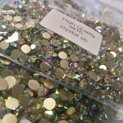 FLATBACK LUXE® Crystal AB Rhinestones - Etsy