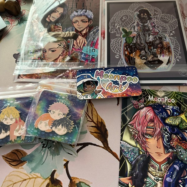 Anime Trio Pins - Etsy