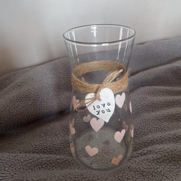 Daisy and Bee Gin Glass Hand Painted and Designed by Luci Lu Designs ...