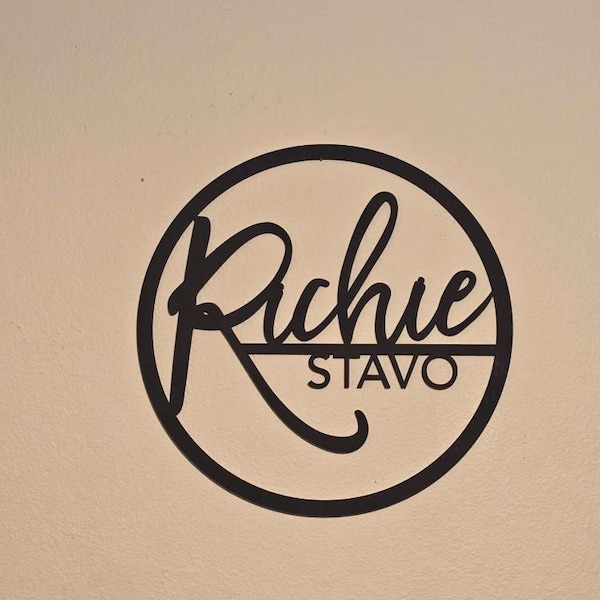 Round Baby Name Sign, Custom Baby Name Sign, Nursery Sign, Nursery ...