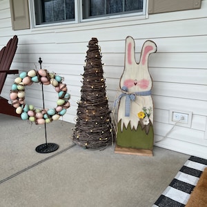 Wood Bunny/22 Tall/ Made PER Order NOT Ready to Ship/primitive Standing ...