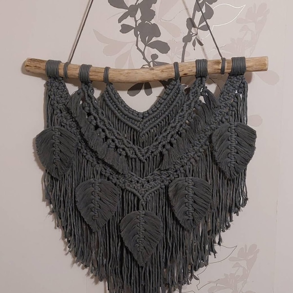 Macrame Feather PDF Pattern, DIY Macrame Leaf Macrame, Tutorial for ...