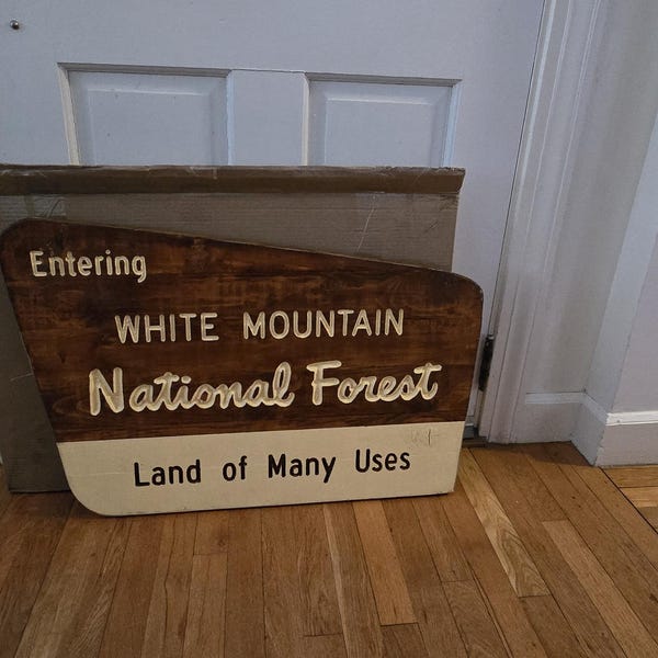 White Mountains National Forest Entrance Sign - Etsy
