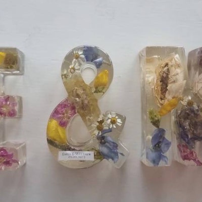 Resin Alphabet Keychain Gold Letter Keychain Personalised - Etsy