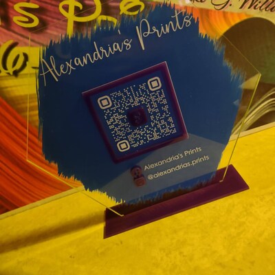 Honeymoon Fund Acrylic QR Sign / Custom Scan to Pay Sign - Etsy
