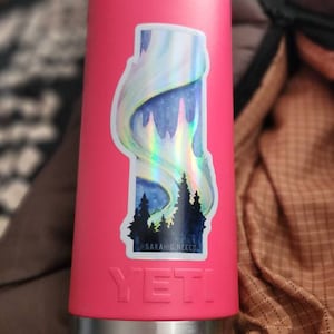 Northwest Landscape Wrap Sticker, 2x8 Clear Vinyl Die Cut Sticker ...