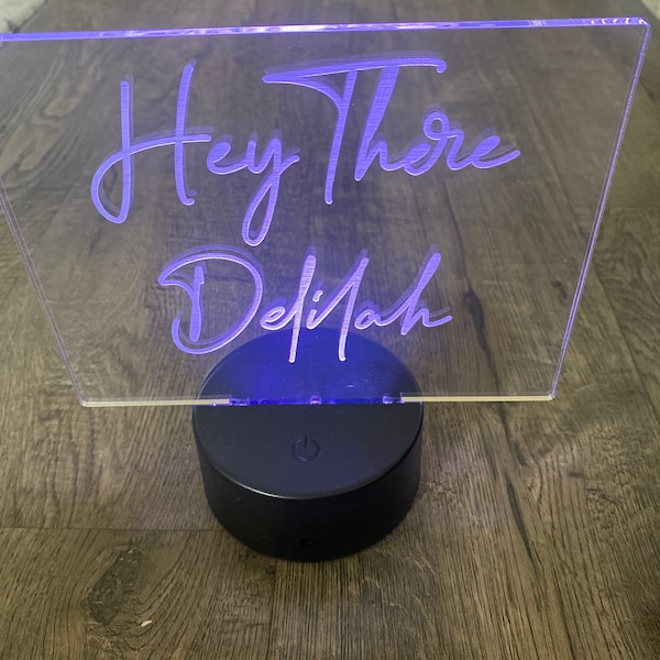 Custom Light up Name Sign (neon Name Plate Sign Lookalike ...