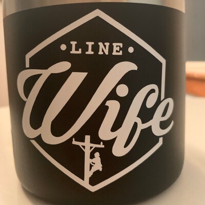 Line Wife Decal Linewife Decal Lineman Wife Decal Journeyman Lineman ...