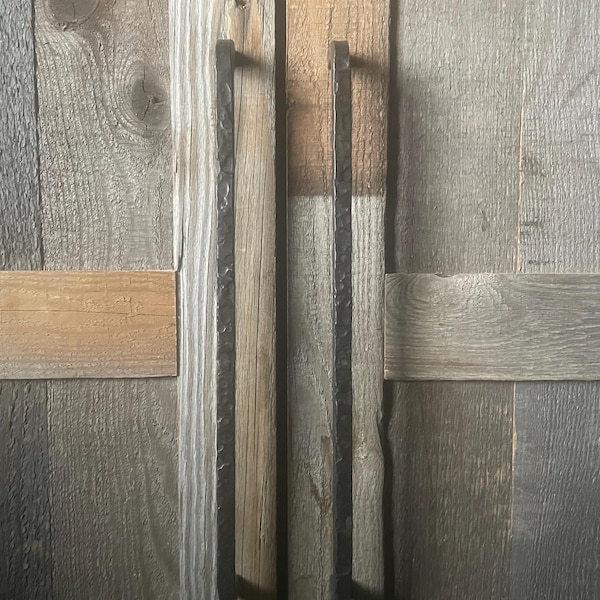 Rustic Hand Forged Iron Curtain Rod Window Treatment - Etsy