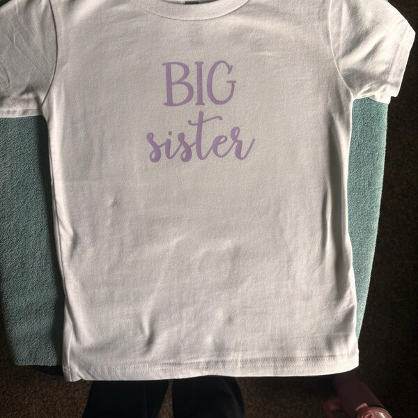 Sibling Matching Iron on Decal: Big, Middle or Little Sister or Brother ...