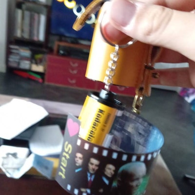 10-40 Photos Keychain Film Roll, Personalized Camera Film Roll Keyring ...