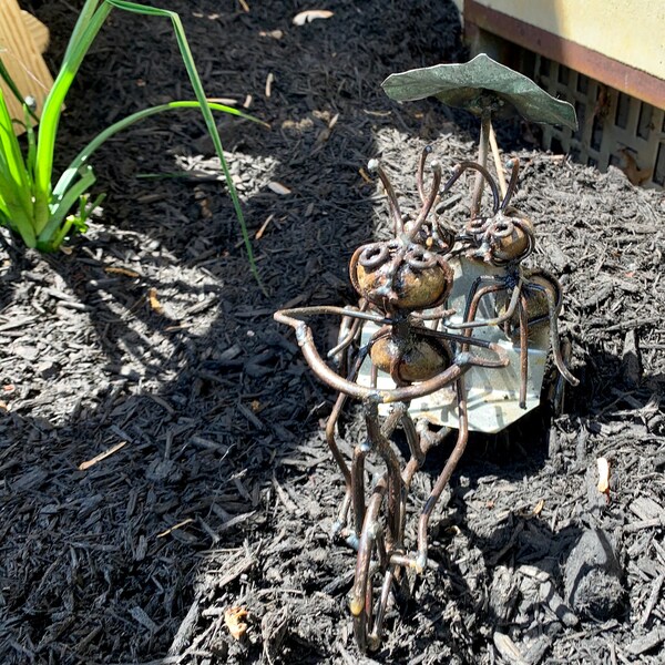 Bicycle Ant Rider, Patio and Garden Décor Created by Latin Nomad. - Etsy