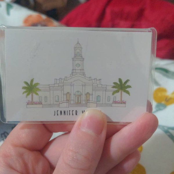 Custom LDS Temple Recommend Holder - Etsy