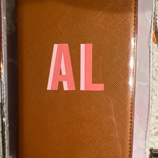 Shadow Monogram Passport Holder // Monogrammed Passport Cover ...