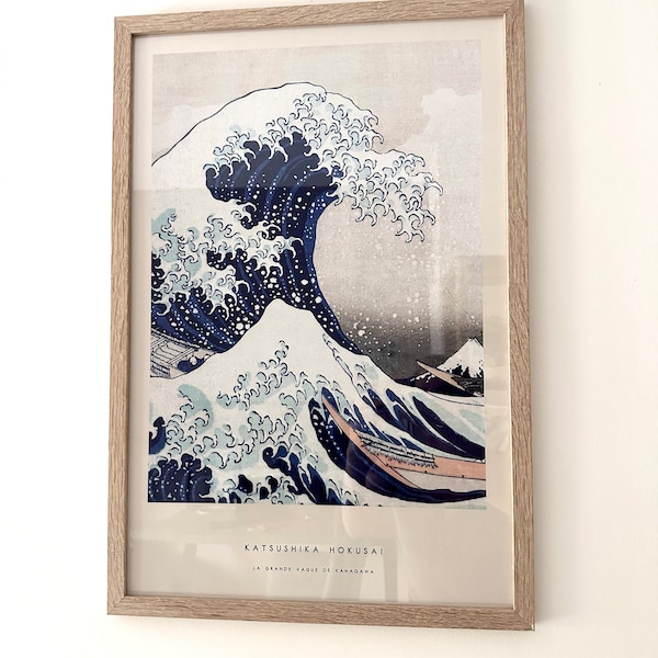 Japanese Print, the Great Wave of Kanagawa, Hokusai Poster, Exhibition ...
