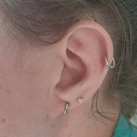 Straight Post Huggie Earrings Straight Post Hoops Small Hoop Earrings ...