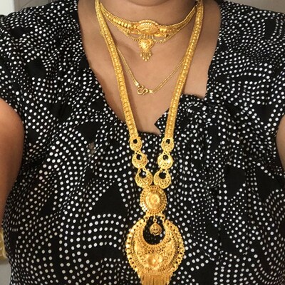 Moti Chandra Haar /nepali Jewelry/gold Plated Ranihaar Necklace pearl ...