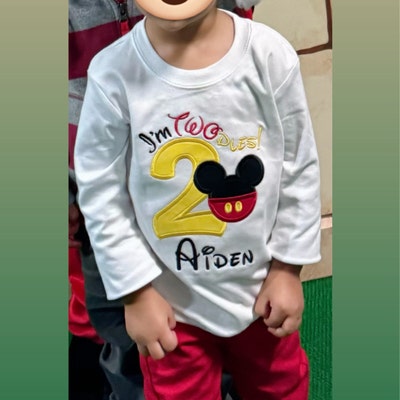 Mickey Mouse 2nd Birthday Shirt, 2nd Birthday Disney Shirt, Mickey ...