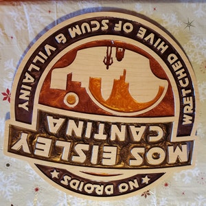 Mos Eisley Cantina Sign No Droids - Etsy