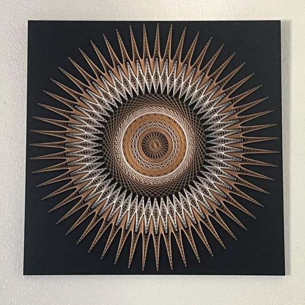 String Art ANGEL WINGS Sacred Geometry Meditation Cosmos Harmony String ...