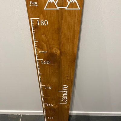 Toise Enfant En Bois Massif Personnalisable. Jolie Toise Pour Noel . - Etsy