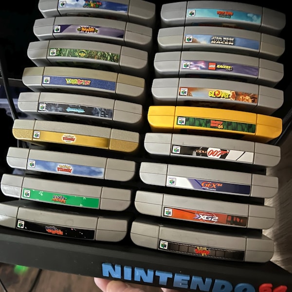 N64 "half Width" End Labels - Entire US Library + Variants + Player's ...