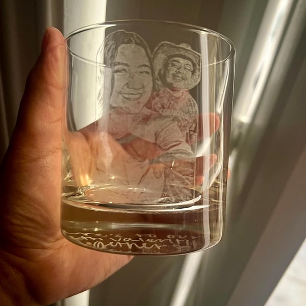 Custom Etched Handwriting Rock Glass - Engrave Your Handwritten Message ...