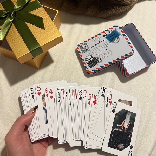 Custom Playing Cards, Deck of Cards With Photo Box, Christmas Gifts ...