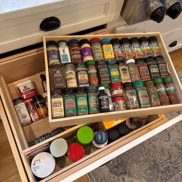 Two Tier Drawer Organizer With Sliding Tray for Utensils Silverware ...